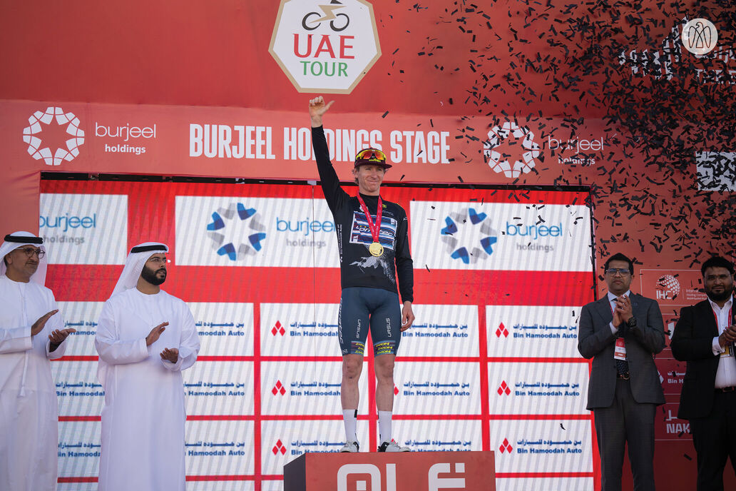 Hazza bin Hamdan bin Zayed honours UAE Tour first stage winners